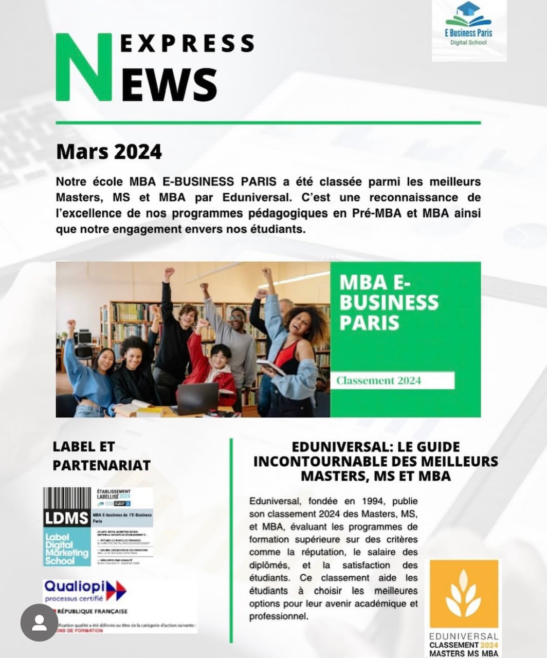 MBA E-Business - CFA SACEF
