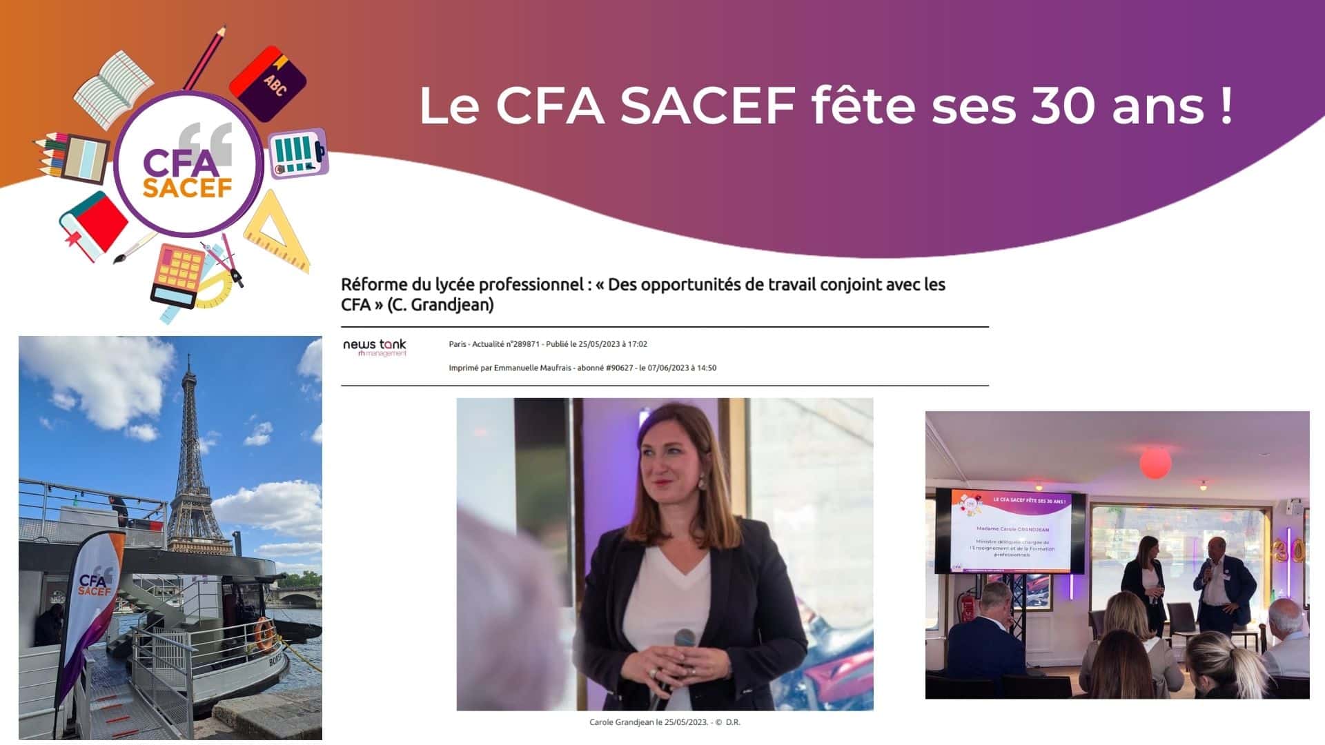 Le CFA SACEF fête ses 30 ans ! - CFA SACEF